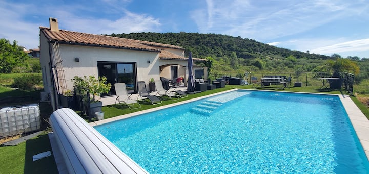 Villa 6 P 3 Chambres Distincte Et Piscine Privée - Les Vans