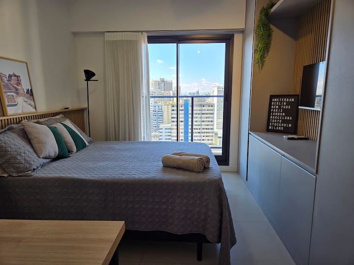 Log1502 - Studio Clube Com Vista P/passeio Público - Curitiba