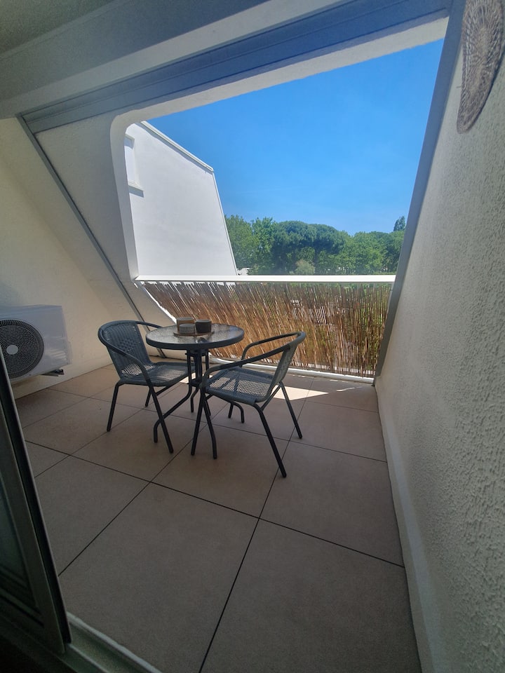 Studio Cabine Rénové Climatisé - La Grande-Motte