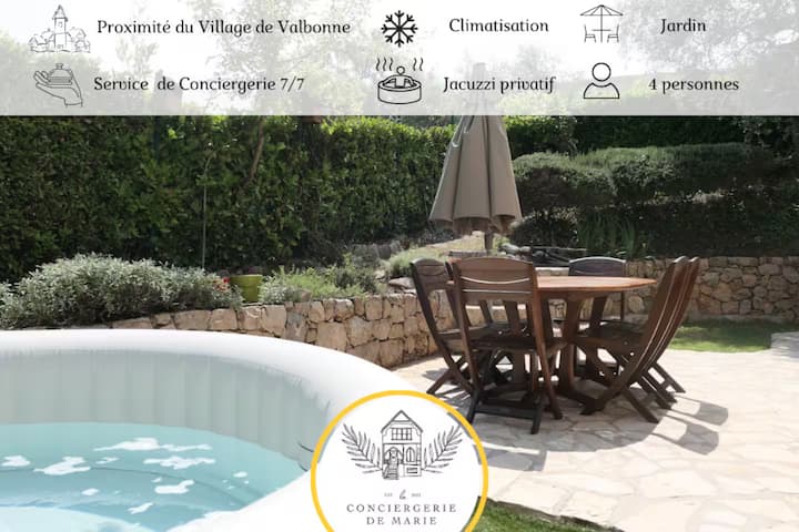 Belle Maison Avec Jacuzzi+jardin - Valbonne