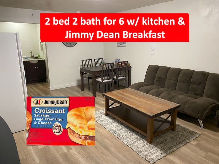 2 Bed 2 Bath For 6 W/jimmy Dean Breakfast - Green River, UT