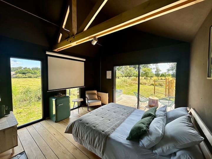 Lodge Bois Et Bain Nordique Privatif Chauffé - Seine-Maritime