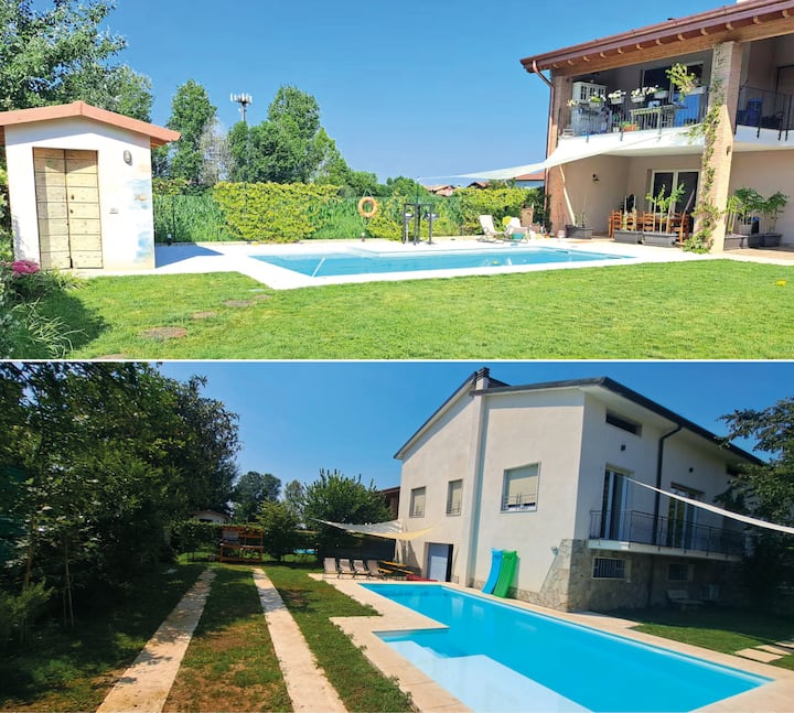 Ville Con Piscine, 1 Riscaldata, Tennis, Laghetto - Fontanella