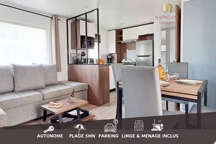 Belle : Moderne - Linge Fourni - Camping 4* (31s) - Vendée