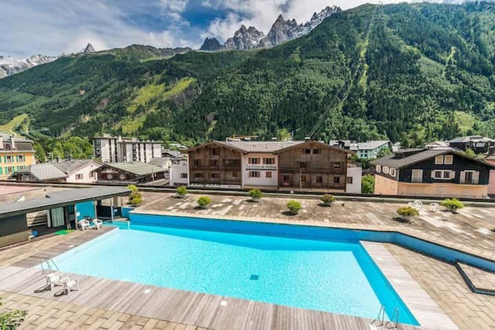 Studio Vue Mont-blanc Avec Piscine! - Chamonix
