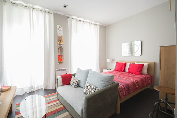 Design Sunny Loft, Balcony. Atocha. Ac - Madrid