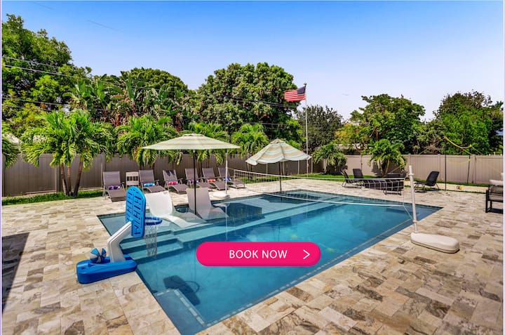 Luxury 7br, 2 Homes, Htd Pool - Pompano Beach, FL