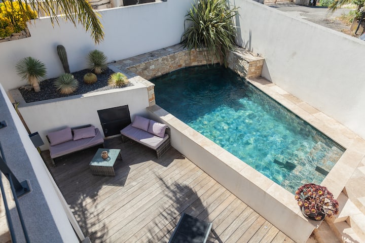Maison Tout Confort, Clim, Piscine & Plage à 10min - La Seyne-sur-Mer