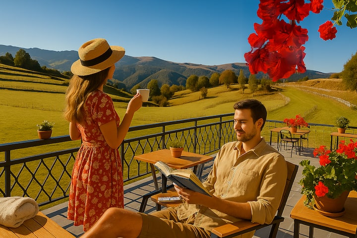 Chic Triple Room | Balcony & Mountain Views - Jina