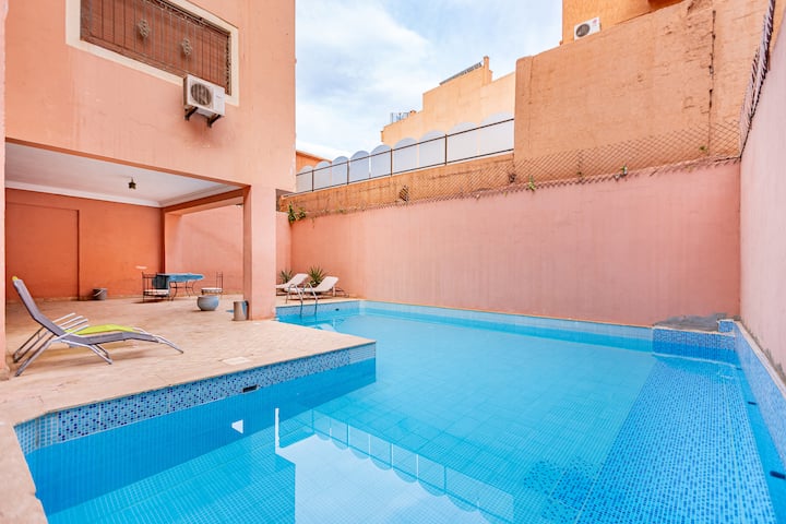 Cosy – Guéliz Jacaranda Avec Piscine & Wifi - Marrakesh