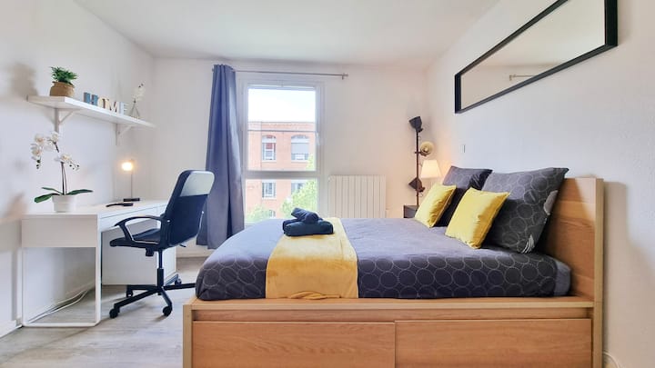 Le Campus - Proche Centre - Rénové - Rbnb - Mulhouse