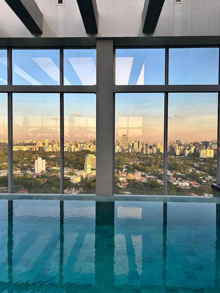 Studio 18ºcom Vaga Vista Incrível|piscina|academia - São Paulo