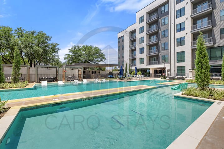 Luxury King Bed+pool+gym+domain+downtown+q2stadium - Windsor Hills - Austin