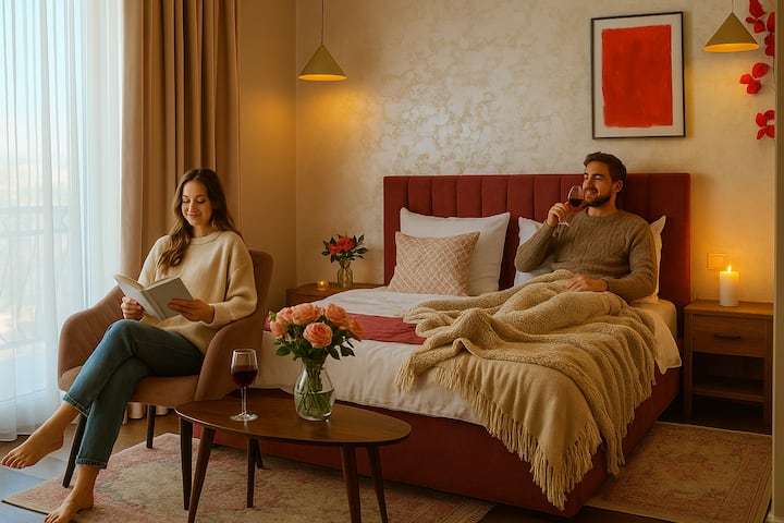 Luxury Stay | Balcony & Shared Jacuzzi - Jina
