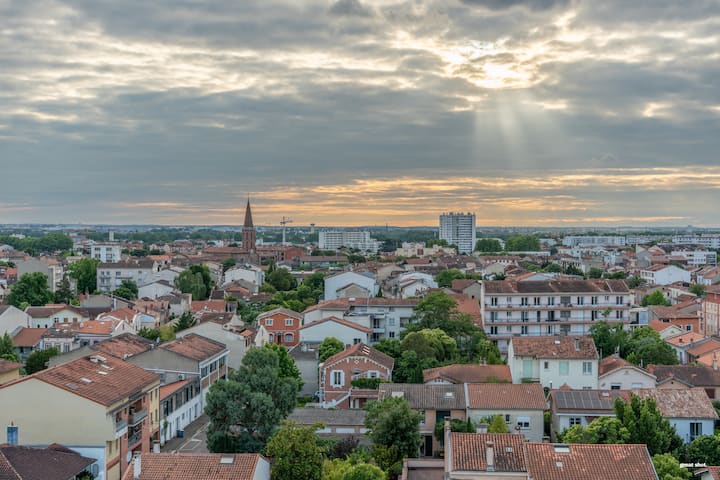 3 Chambres, Balcon+vue - Proche Centre-ville - Toulouse