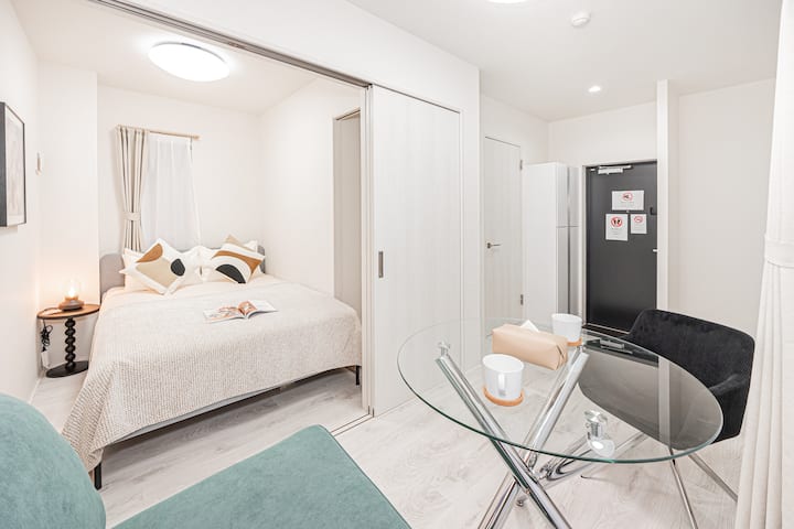 【东向岛101】新房优惠！晴空塔直达/大床房/wi-fi/电视网飞/浴缸/洗衣机/厨房/冷暖空调 - Asakusa