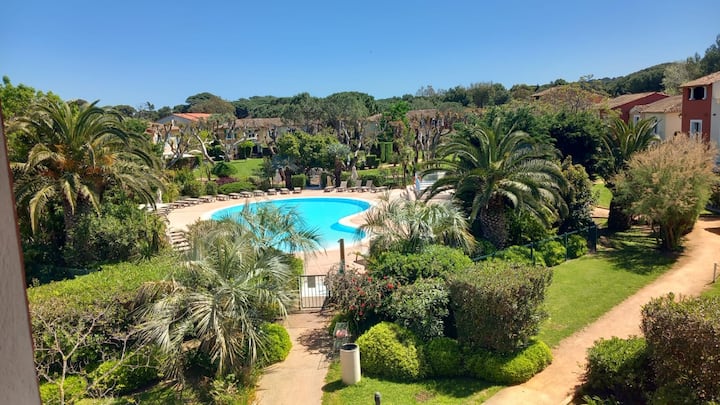 Presqu'île Giens T2 Clim Piscine Accès Plage - Plage Notre Dame