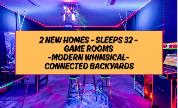 2 Homes+slps32+gamerm+near Nrg/dwntwn - Houston, TX