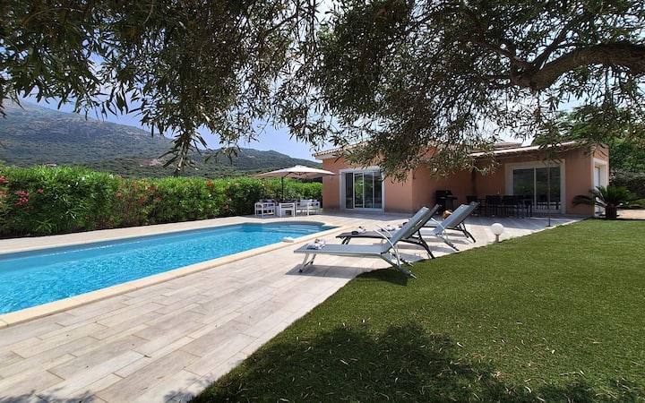 Villa Fiore Di Machja Avec Piscine Chauffée - Lumio