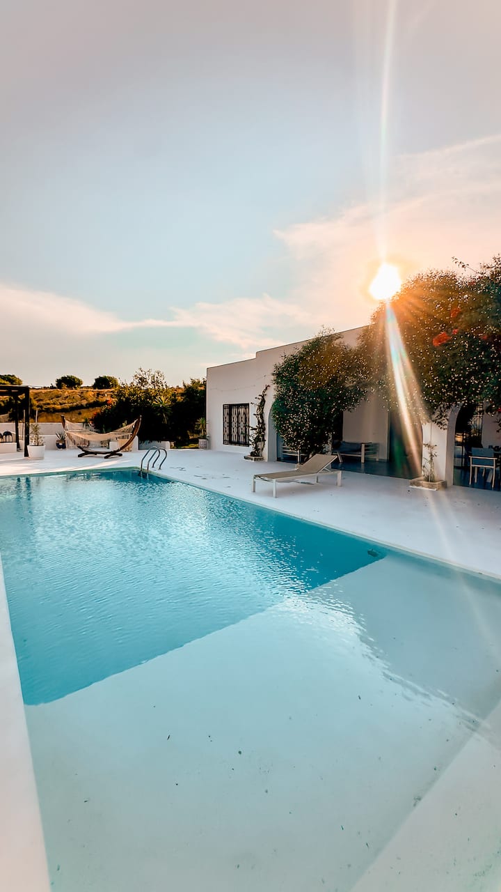 Grande Villa Avec Piscine Privée - Dar Inès - Hammamet