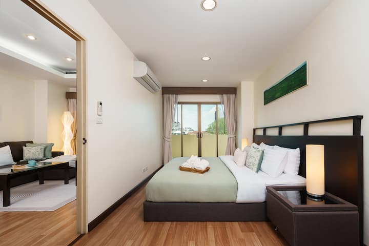 57m²10minbts/1gbwifi/fullkitchen/tub/nflix/kingbed - Bangkok