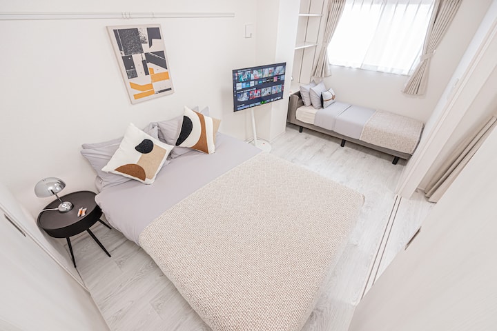 【东向岛402】新房优惠！晴空塔直达/一室一厅/4人入住/wi-fi/电视/浴缸/洗衣机/厨房/空调 - Tokyo