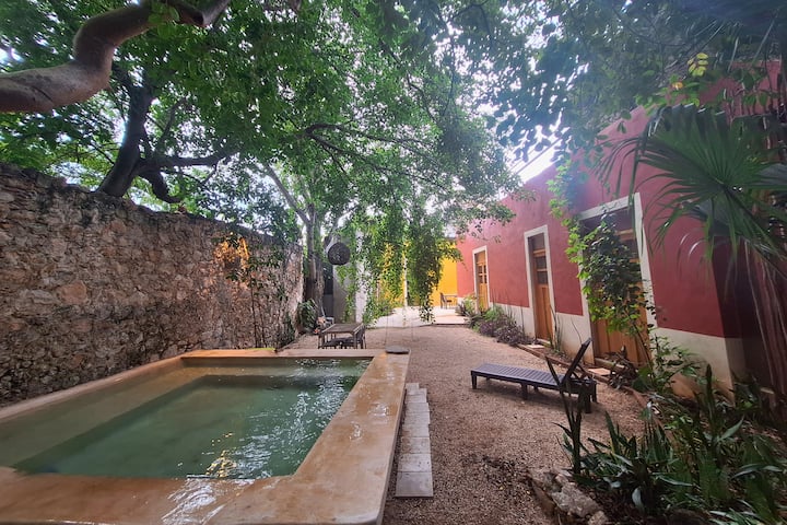 Casa La Chispa, Piscina/jardin - Parque La Plancha - Mérida