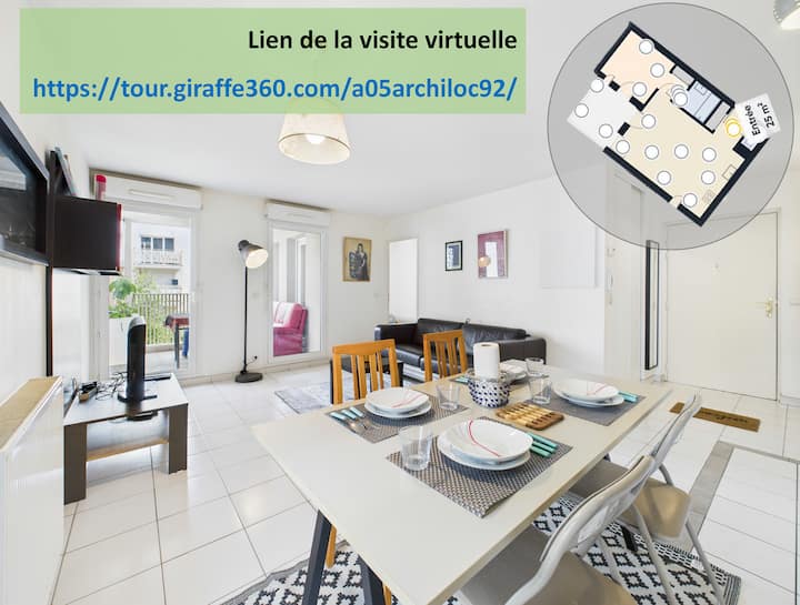 Cosyhome In Paris, Gare Et Terrasse - Gennevilliers