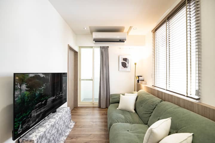 ＊New＊6 Mins Xinyi Anhe Mrt｜balcony｜sunlight｜dn7 - Taipei