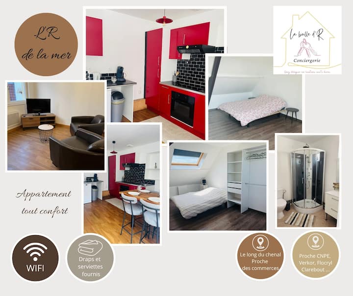 Charmant Duplex Du Chenal "L'r De La Mer" - Gravelines