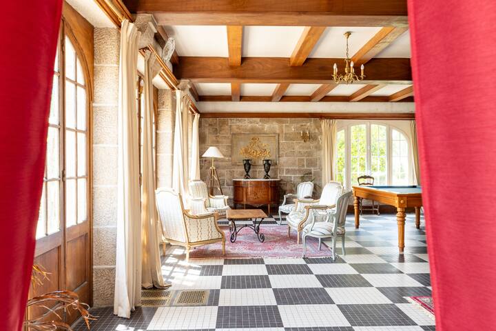 Chambre Quadruple Familiale - Manoir 3*, 1km Mer - Concarneau