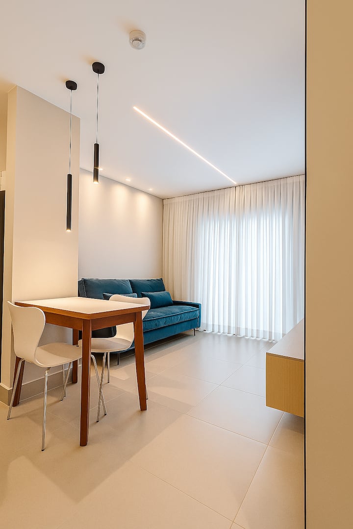 Apê Top 8 Mim Da Praia E 3 Mim Do Shopping - Santos