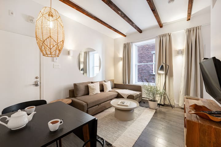 Lofts Le Plateau #102 - Lit King, Terrasse + Spa - Laval