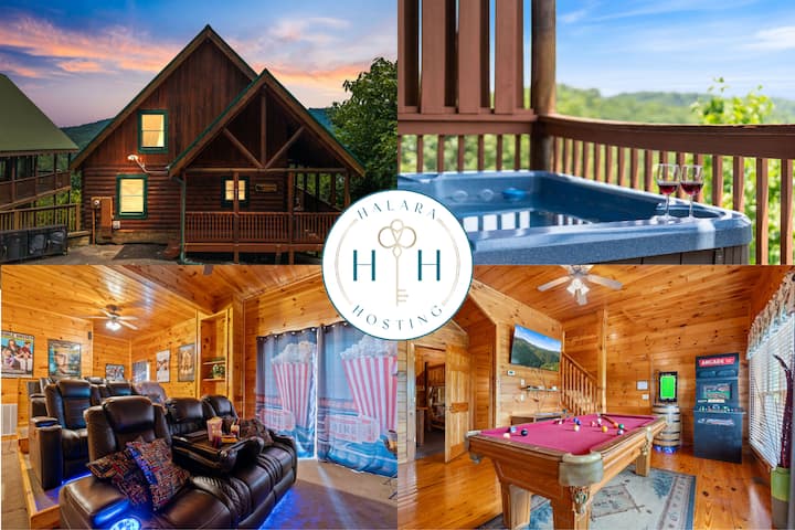 Discount Tickets! Cabin | Views + 2ht + Theater Rm - Pigeon Forge, TN