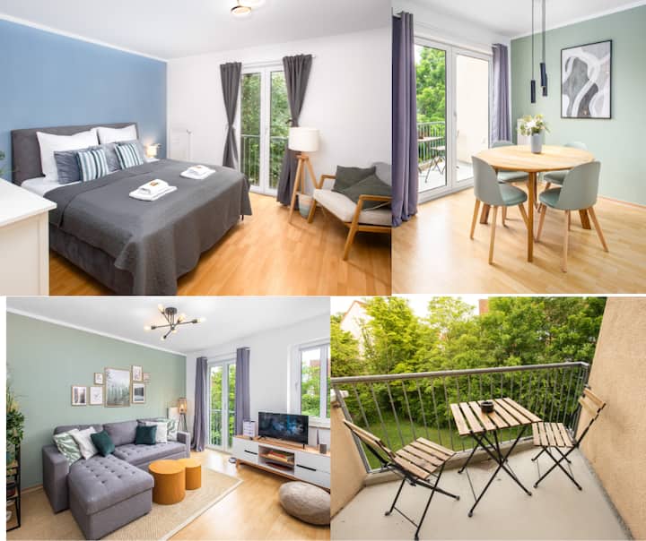 Deluxe Apart. | Balcony | Parking | Wifi | Kitchen - Magdeburg