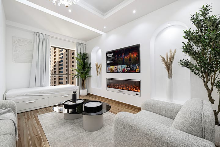 Chic 2br | Steps To Beach | Jacuzzi & Sauna Room - Dubai Marina