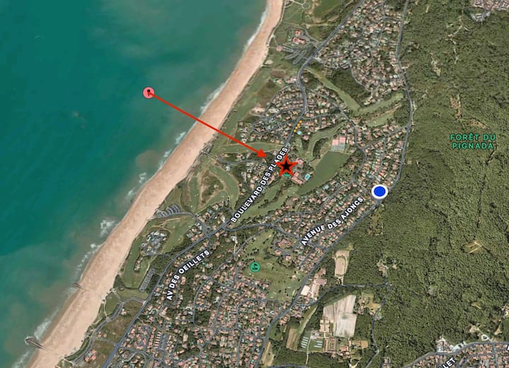 Appart 4 Pers Chiberta Piscine Clim Prés Plage - Anglet