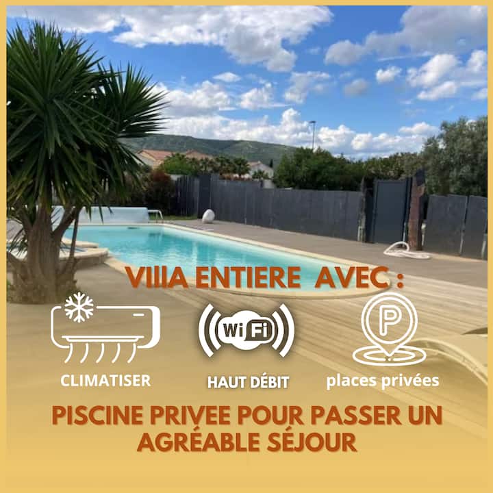 Villa Avec Piscine Privée - Frontignan