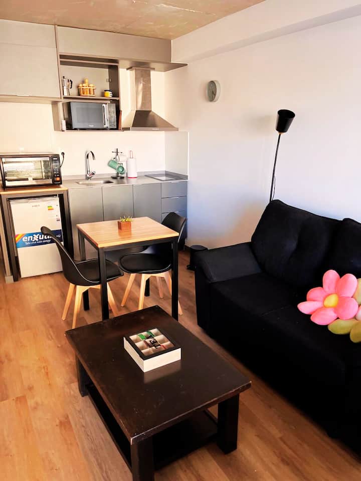 New Apt For 2. Wtc Area. Gym. Pocitos. - Montevideo
