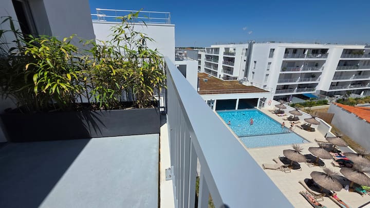 Apt Piscine- 150m Plage- Parking- Centre - Royan