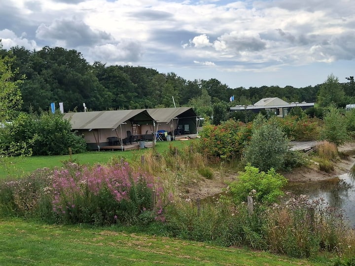 Recreatiepark De Meibeek - Tente Safari 4p Douche - Borculo