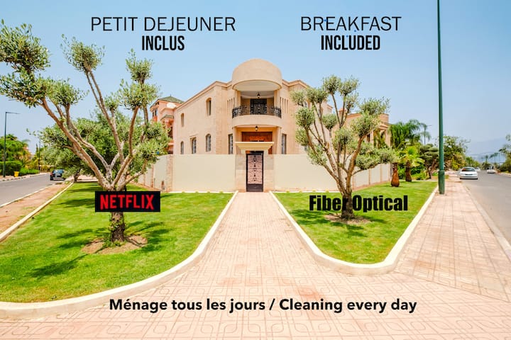 Villa Grand Confort Au Cœur De Marrakech - Maroc