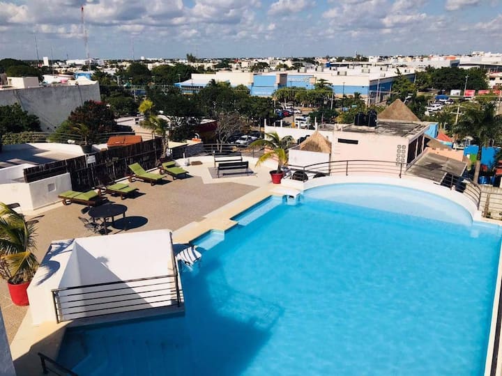 Departamento Para 6pax En Playa Del Carmen Wifi - Playa del Carmen