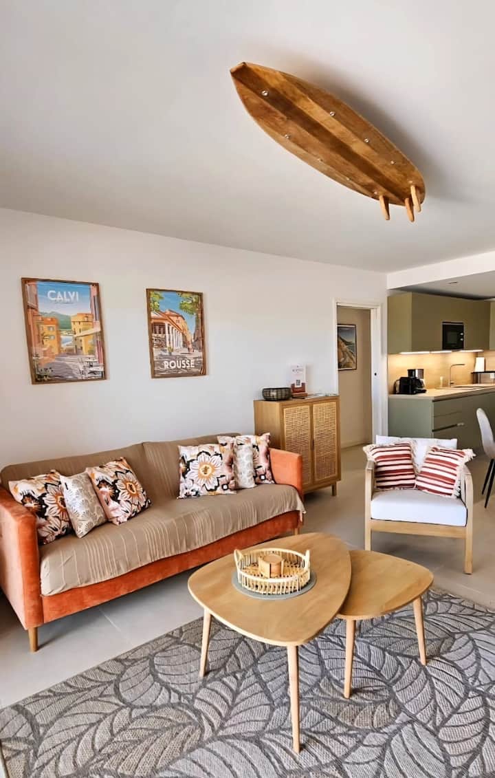 U Rifughjiu - Grande Terrasse, Piscine & Vue Mer - L'Île-Rousse