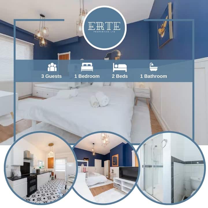 Free Parking | 2 Beds Studio | River Thames - Reading