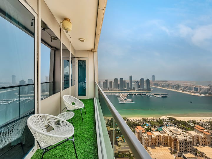 ÉTage éLevé Avec Joli Design Et Vue Sur Les Palmiers à Marina - Dubaï