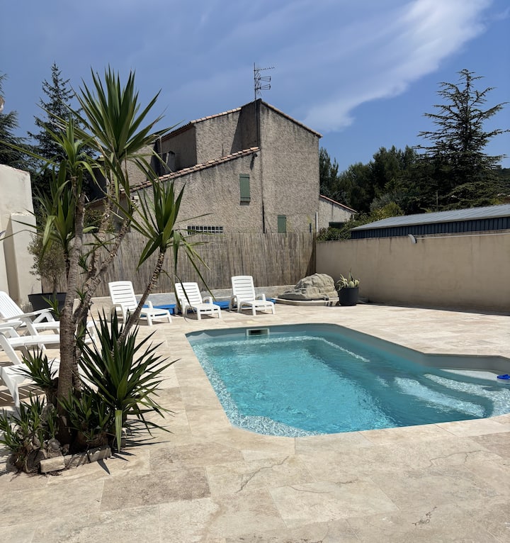 Villa Wifi Piscine Bbq Ok Corral Plage 8 à 10 Pers - Cuges-les-Pins