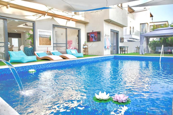 Chill Villa - וילת 5 חדרים עם בריכה פרטית מחוממת - Israël