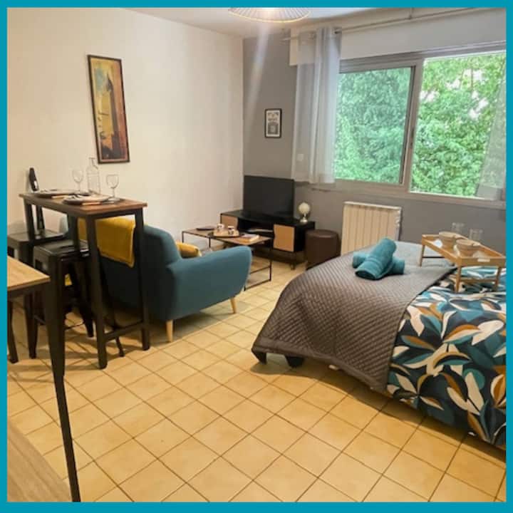 Studio Confortable Centre & Gare à Pied Wifi Fibre - Gap