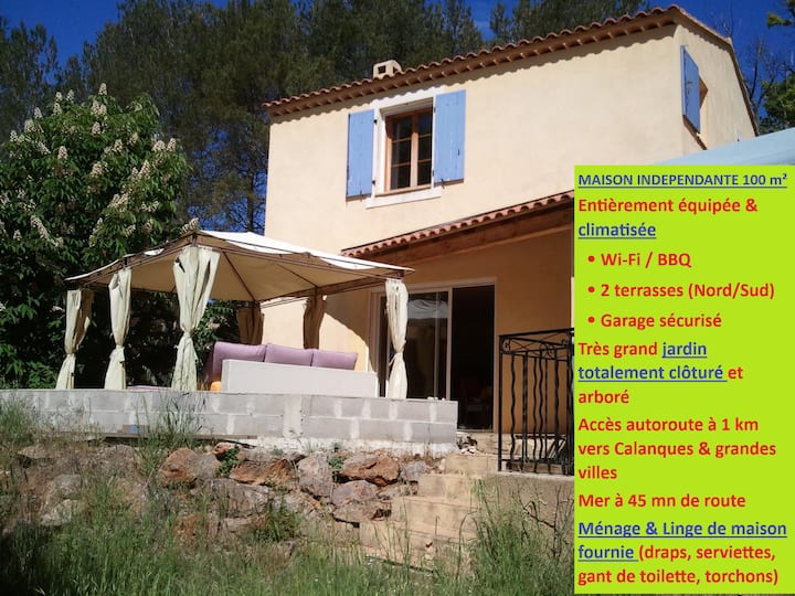 Villa Au Calme Et Grand Jardin - Saint-Maximin-la-Sainte-Baume
